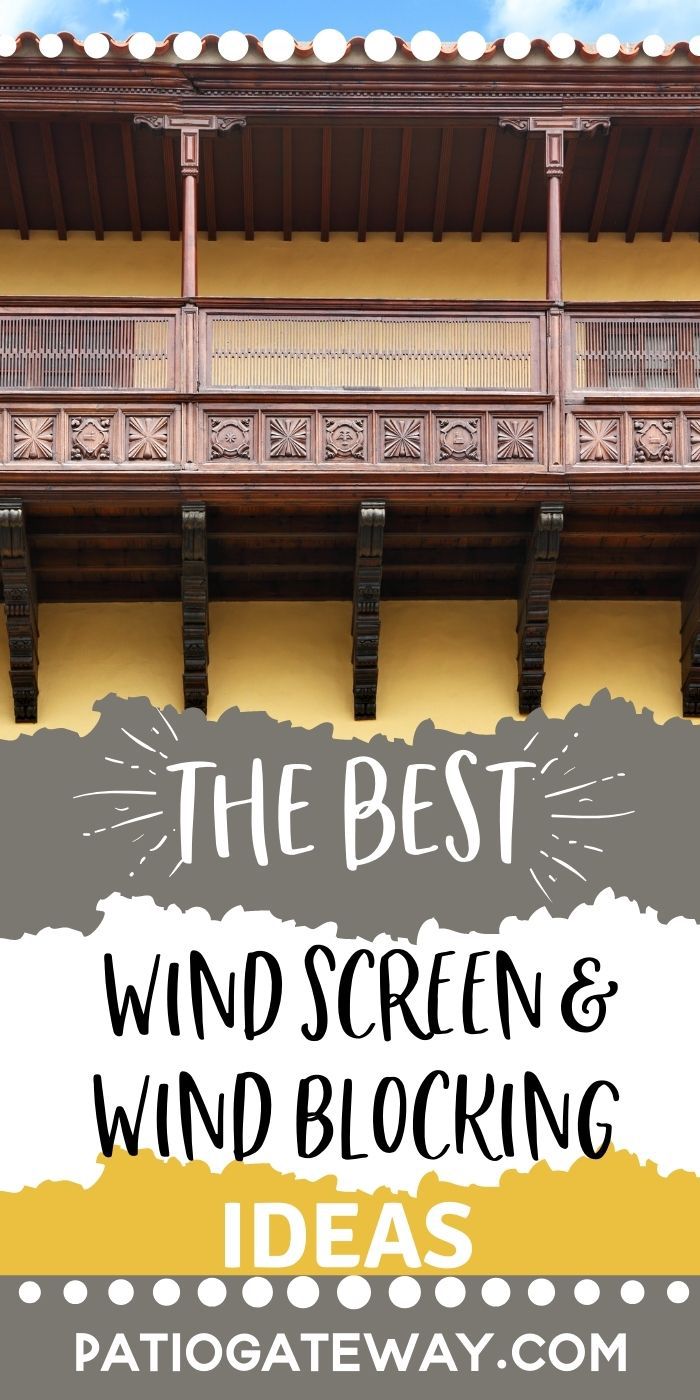 Balcony Windscreen and Wind Blocking Ideas - Patio Gateway