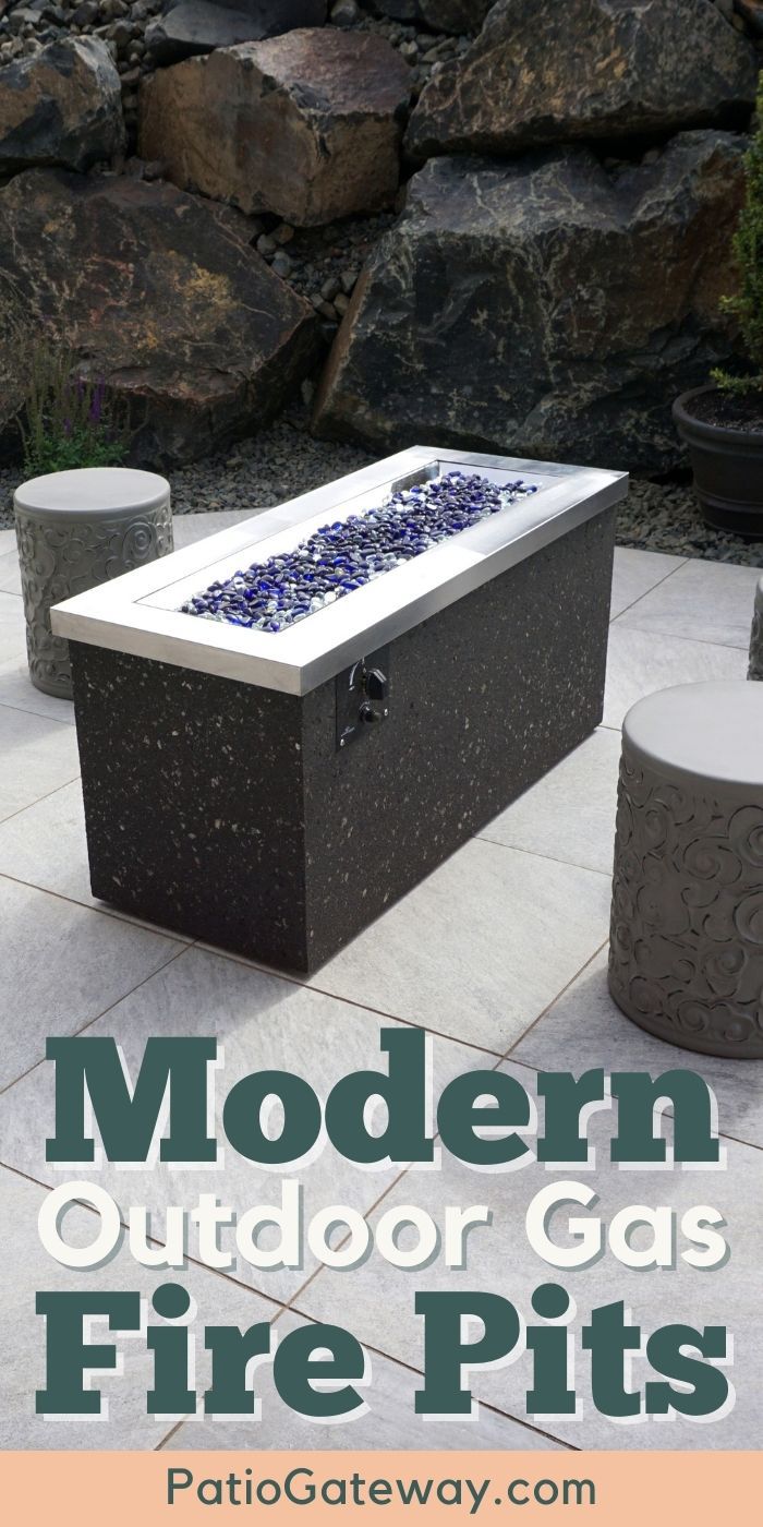 The Best Modern & Contemporary Style Outdoor Gas Fire Pits - Patio Gateway