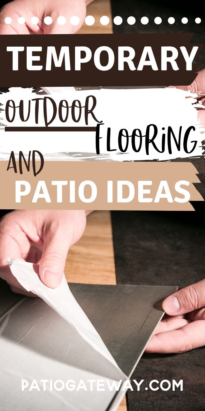 Temporary Outdoor Flooring And Patio Ideas - Patio Gateway