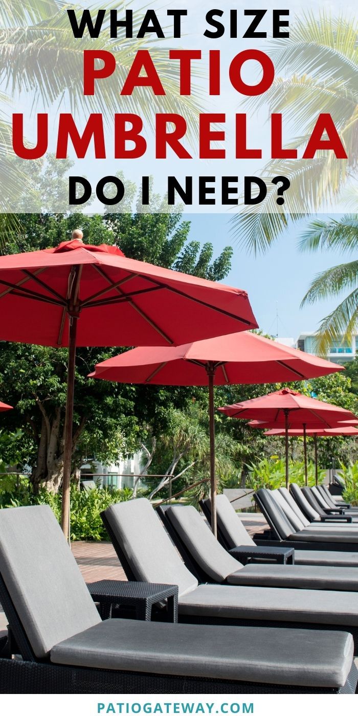 What Size Patio Umbrella Do I Need? - Patio Gateway