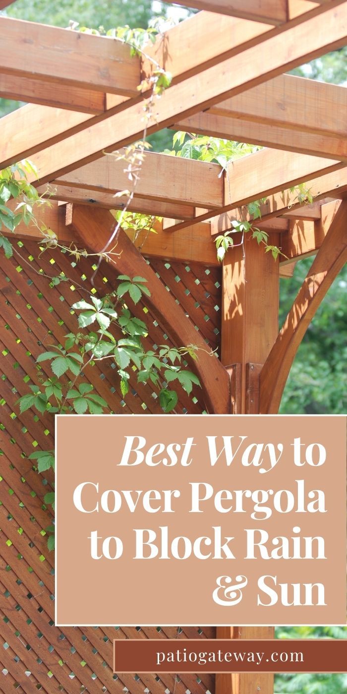 Pergola Roof Ideas: Covers to Block Rain and Sun - Patio Gateway
